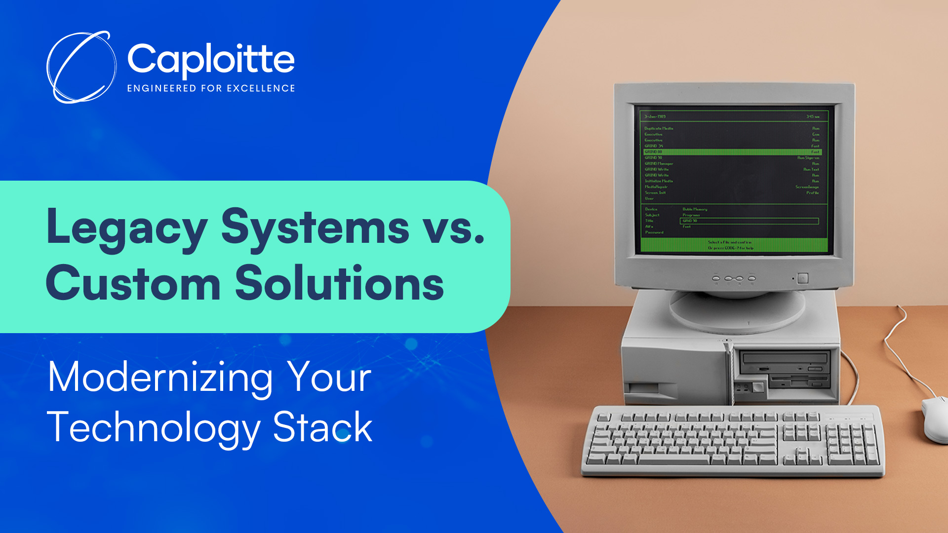 Legacy Systems vs. Custom Solutions: Modernizing Your Technology Stack ...